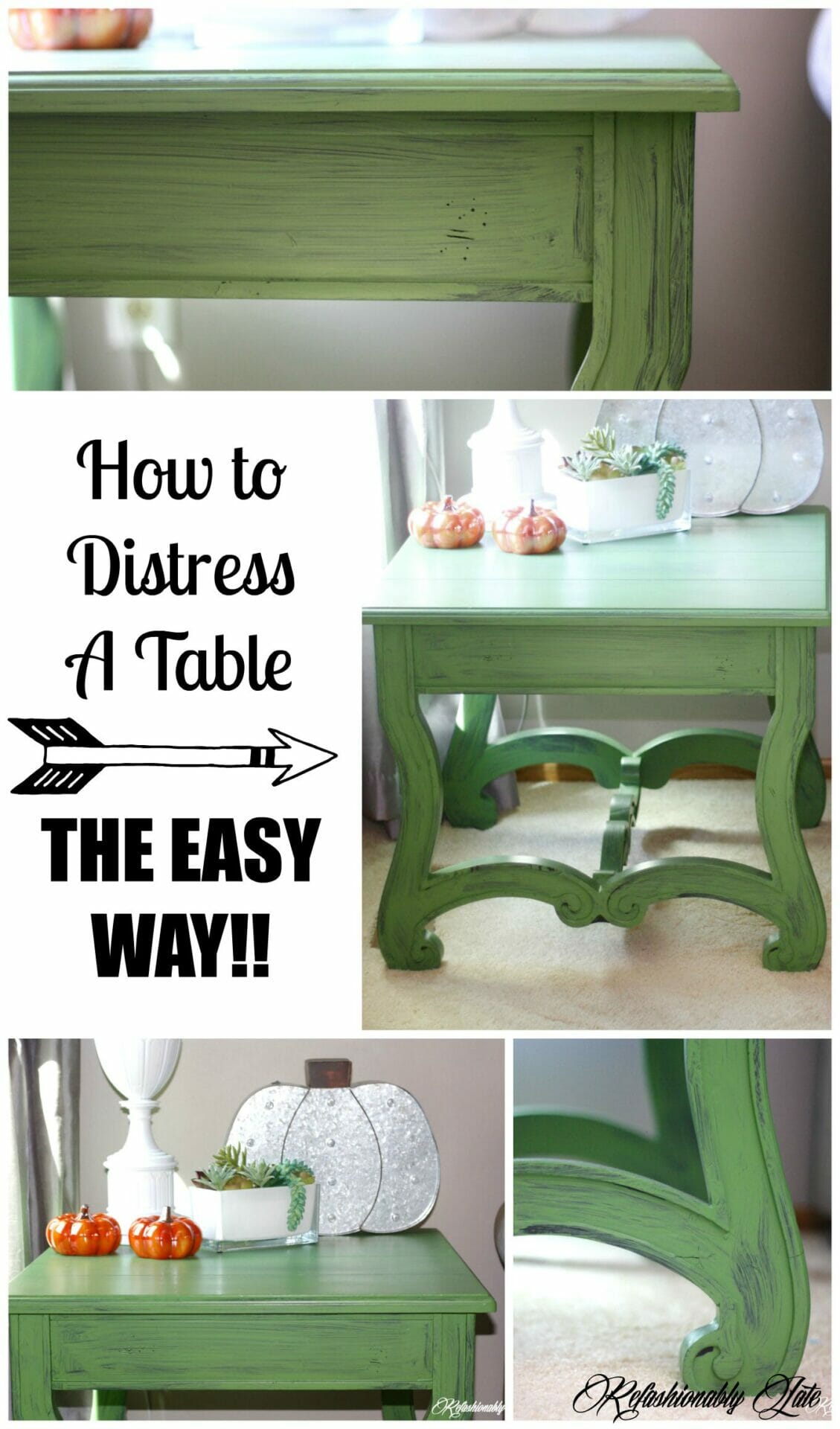 How to Distress A Table Easily and Without Sanding