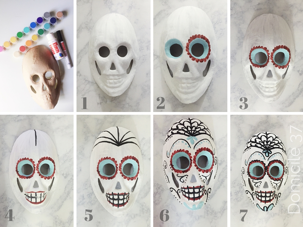 DIY Painted Sugar Skull Mask | Day of the Dead Craft Idea