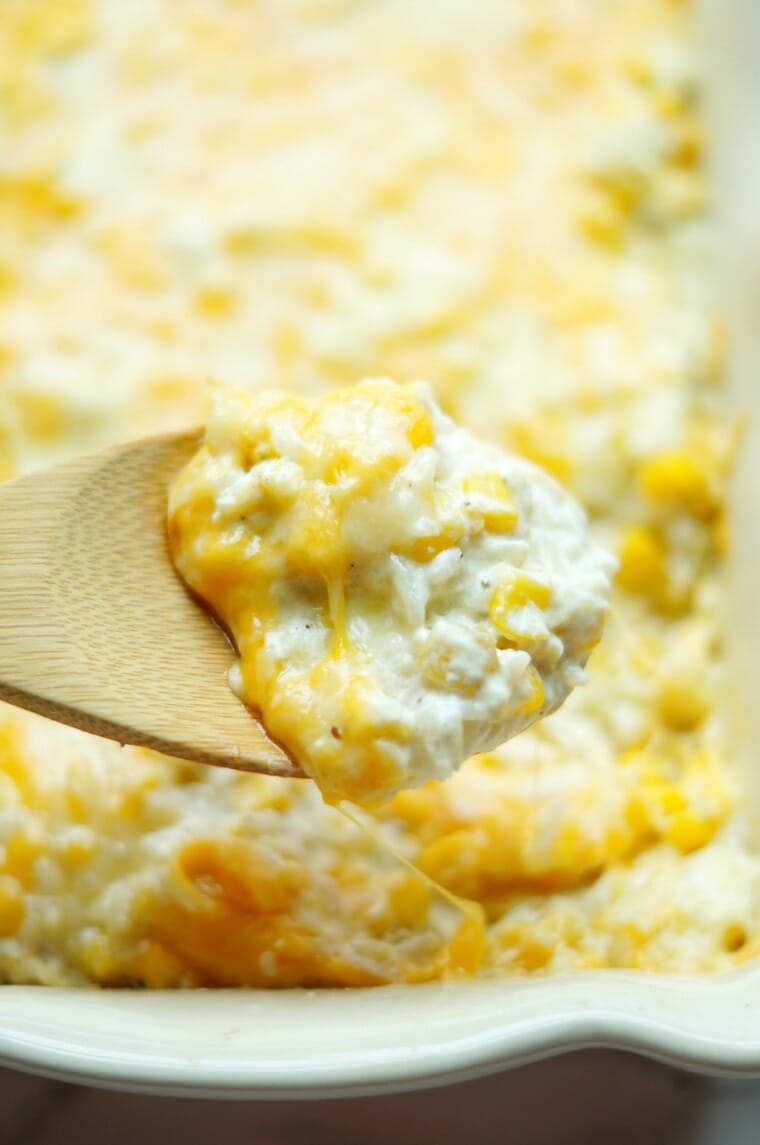 Cheesy Corn and Green Chile Rice