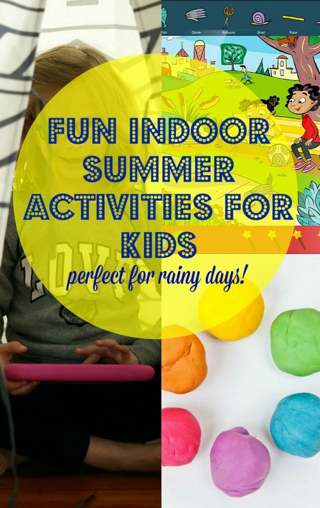 No Prep Summer Time Activities for Kids: Stay Entertained Indoors